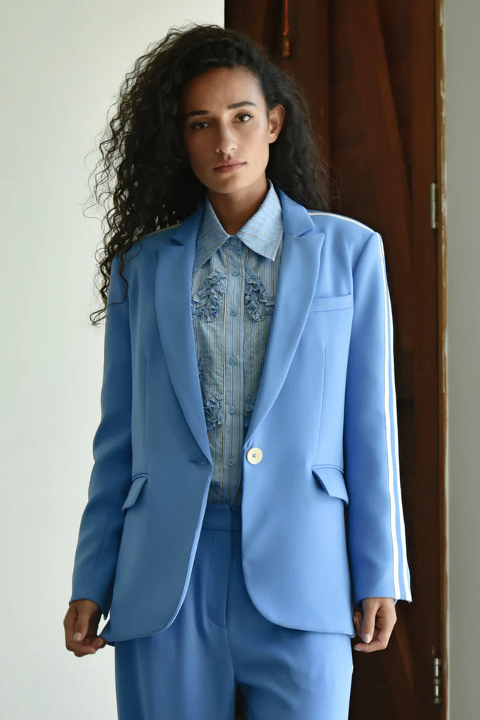 COOPER - BLAZERS EDGE JACKET - BLUE – Dakota Boutique